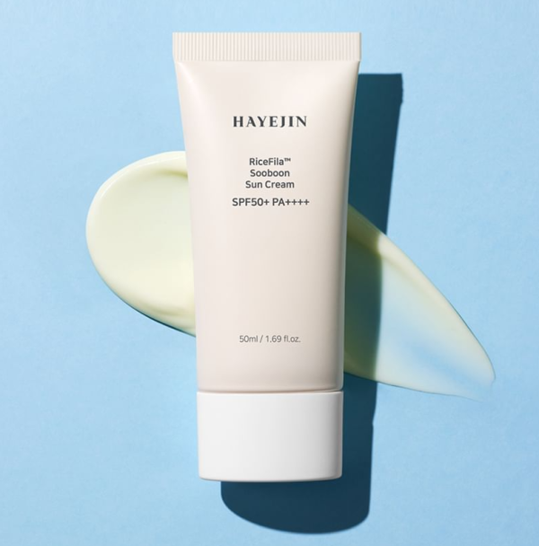 HAYEJIN RiceFila Sooboon Sun Cream SPF50+ PA++++ 50ml Elloxy Cosmetic